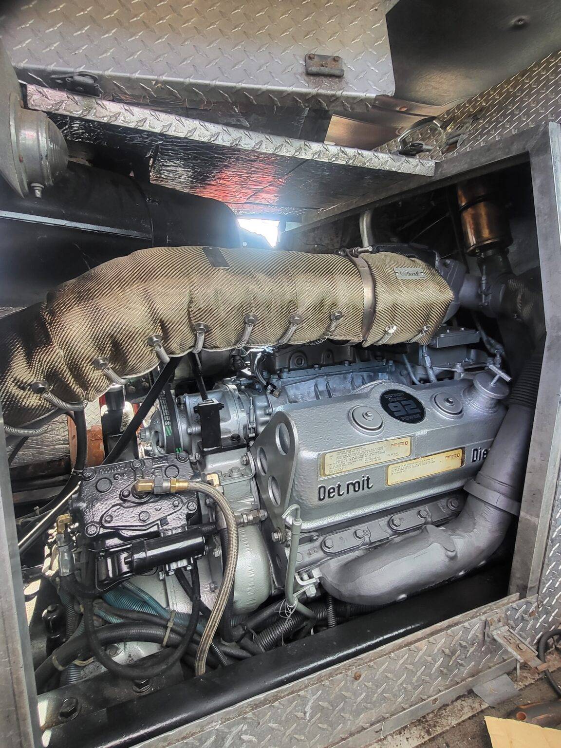 The Detroit 2 Stroke Engine Used In Our Fire Truck - Crazy & Co.
